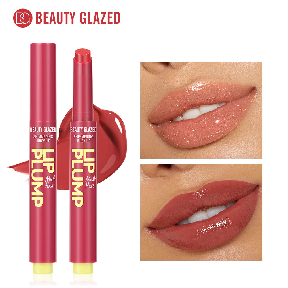 Beauty Glazed 12 Color Shimmering Juicy Lipstick,Shining Lip Plump,Mo
